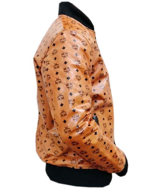 MCM Bomber Jacket Women - Brown Leather